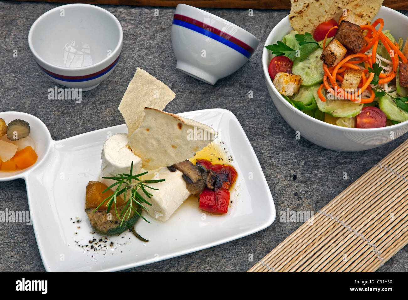 Rosemary on a cheese hi-res stock photography and images - Alamy