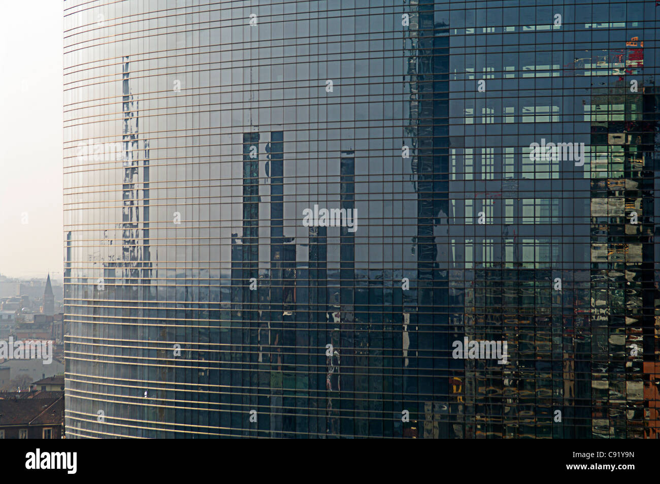 reflections on the building Stock Photo - Alamy