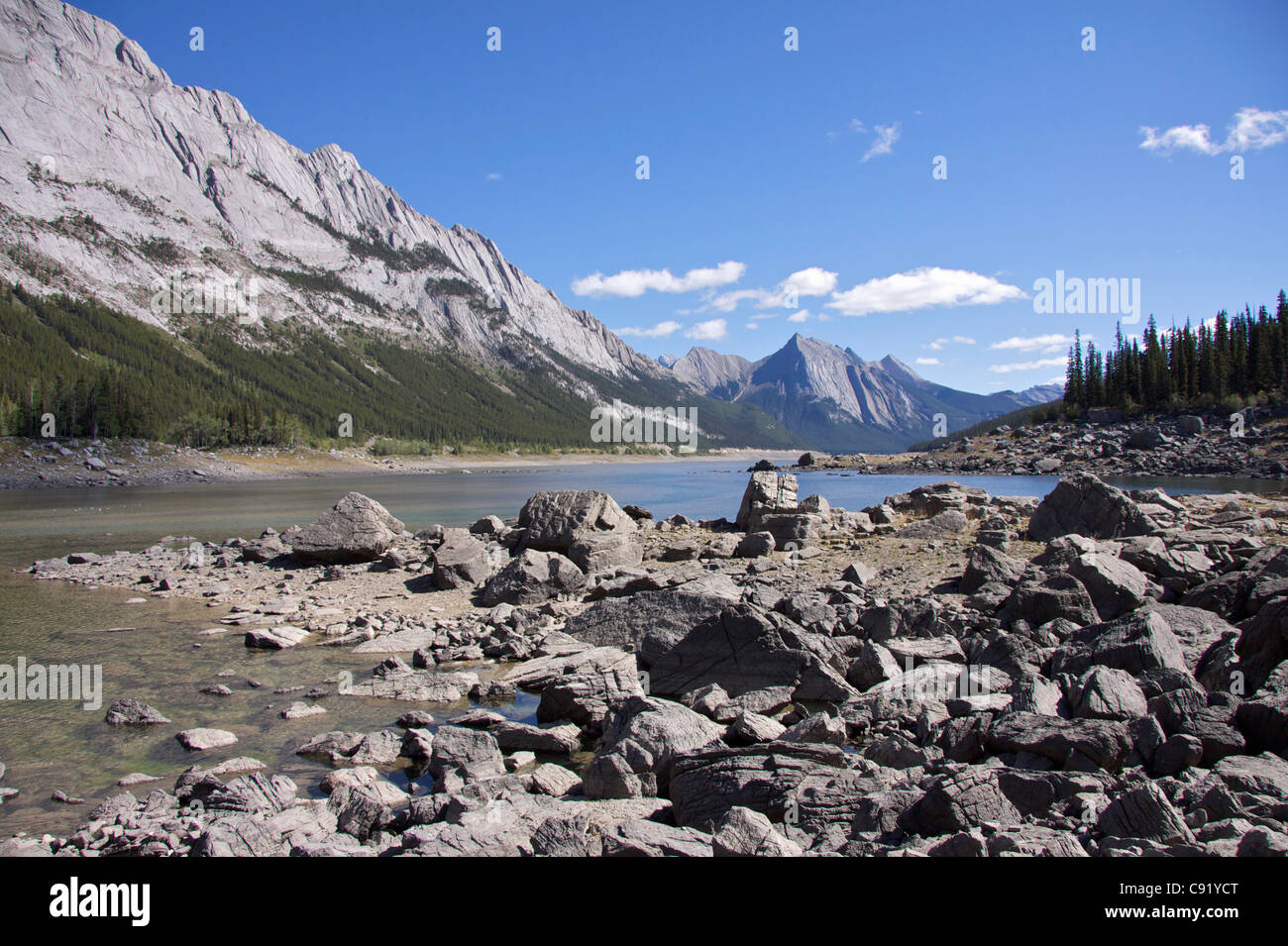 The Jasper national park in the Canadian Rockies is a large area of ...