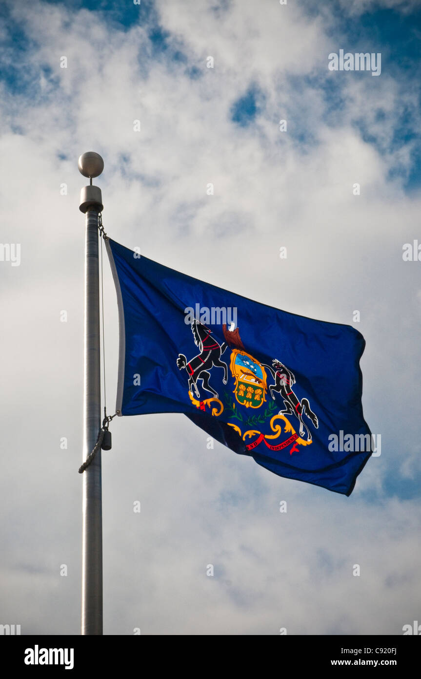 Pennsylvania state flag Stock Photo - Alamy