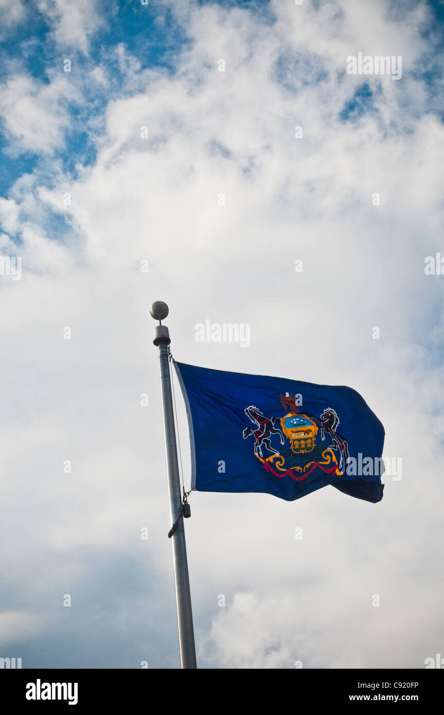 Pennsylvania state flag Stock Photo - Alamy