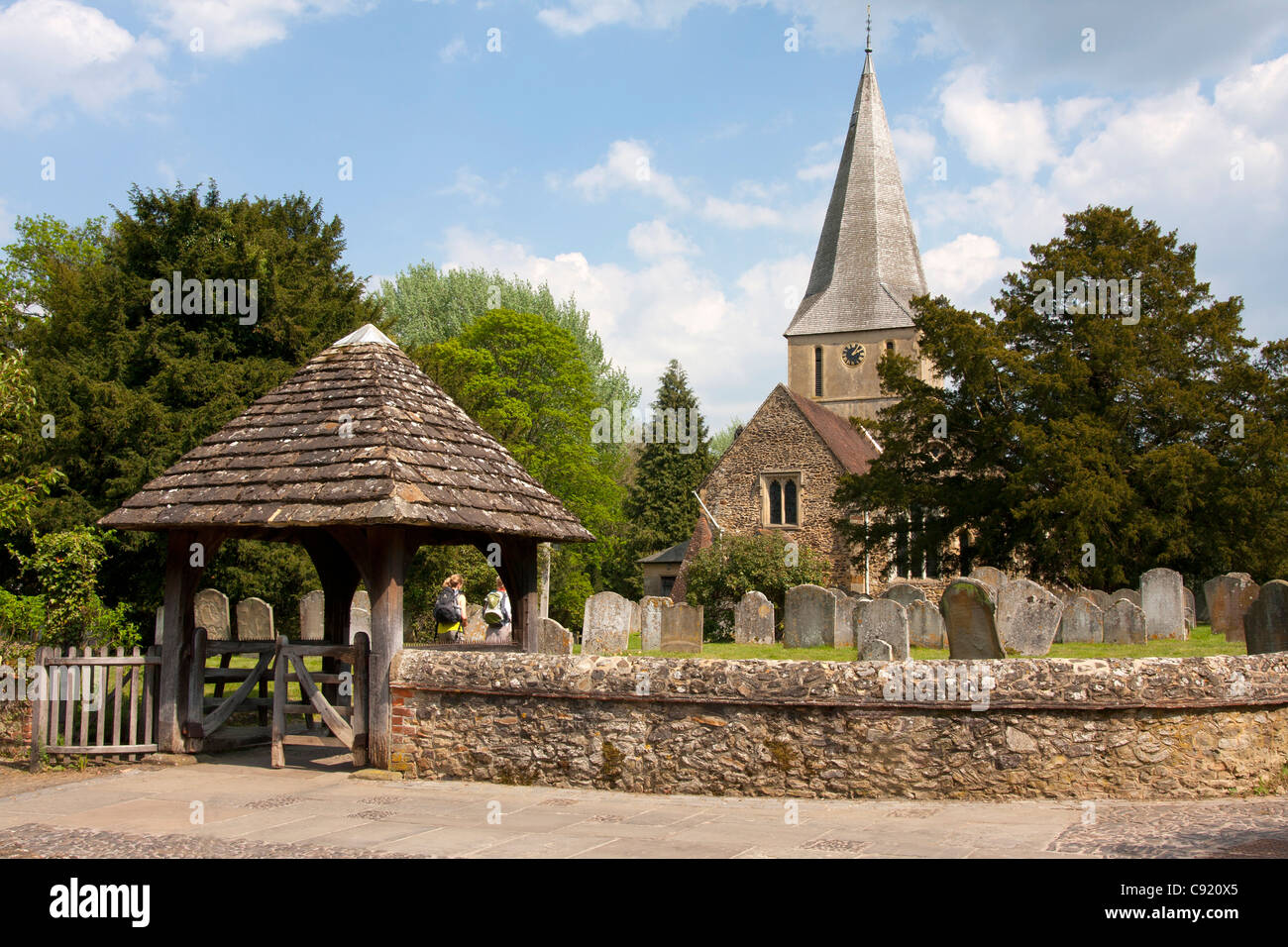 St james church shere surrey hi-res stock photography and images - Alamy