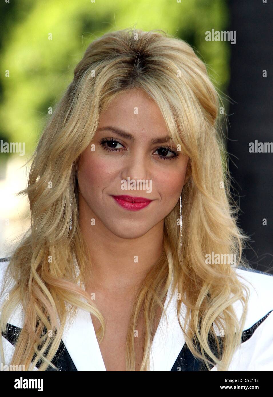 Shakira at the induction ceremony for Star on the Hollywood Walk of ...