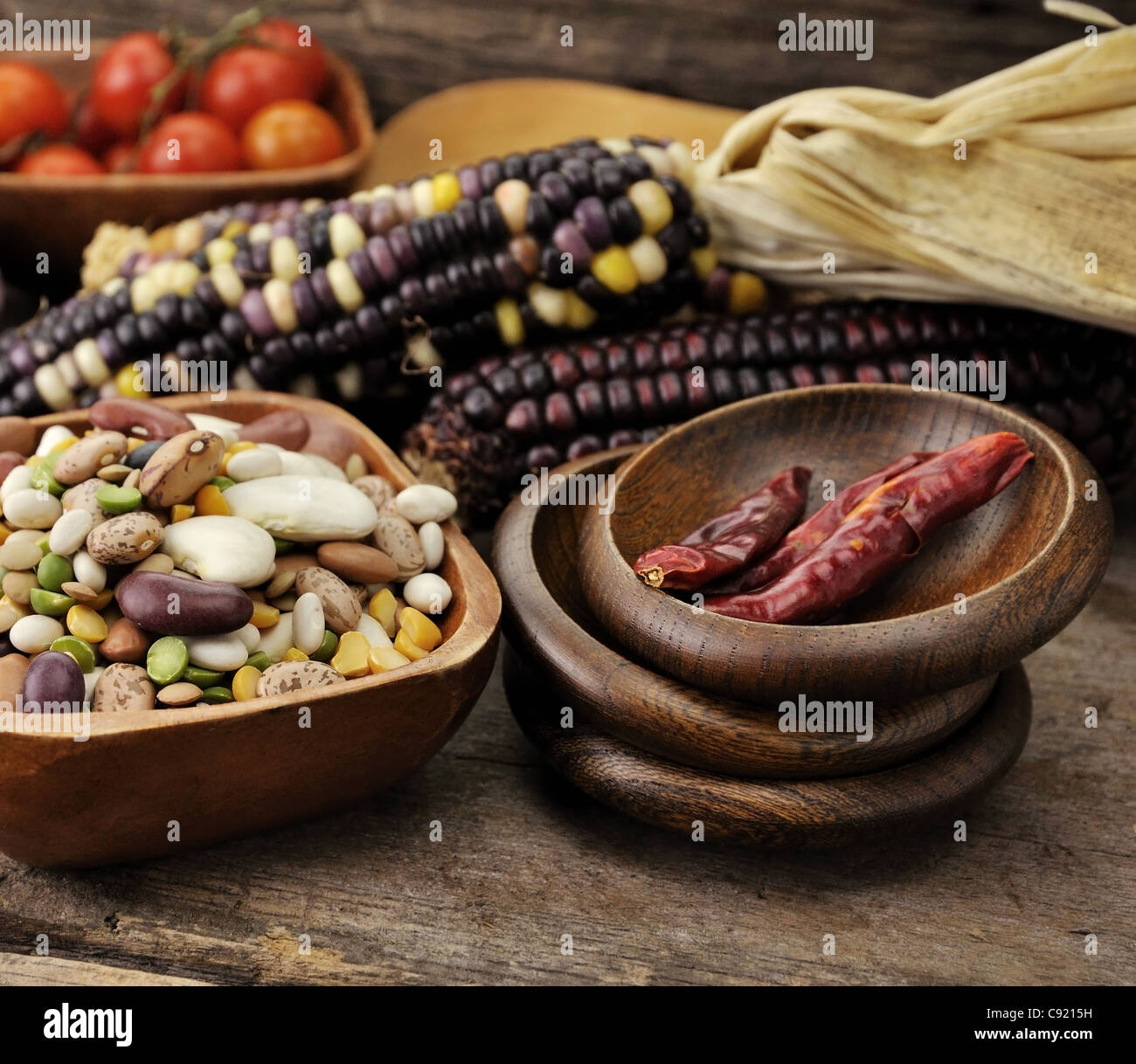 Colorful Mix Of Beans, Lentil, Green And Yellow Peas Stock Photo - Alamy