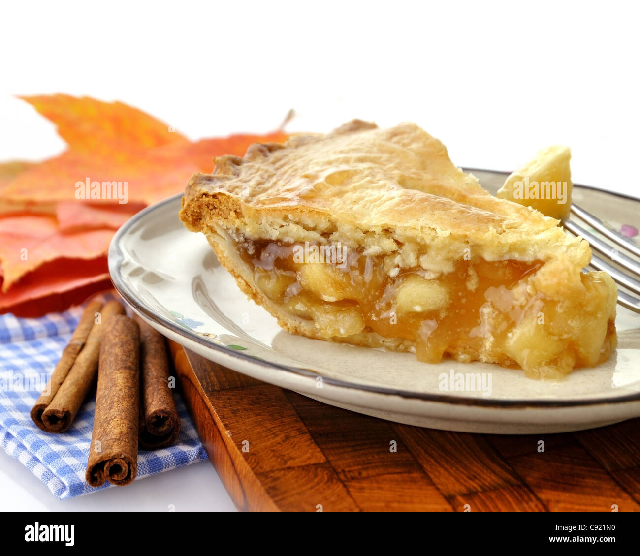 Slice apple pie on hi-res stock photography and images - Alamy