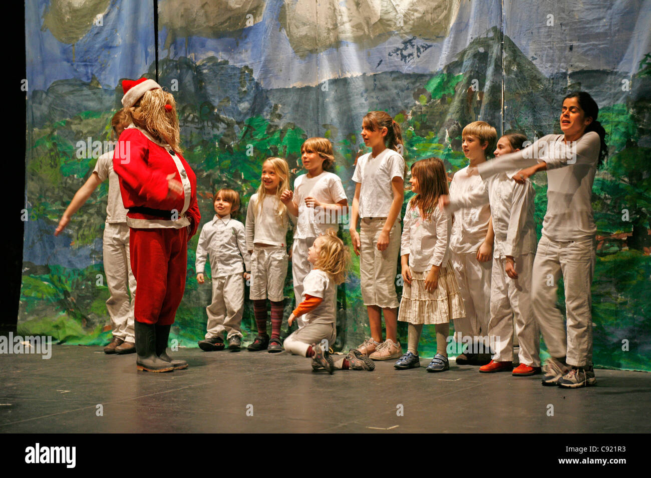 Bread & Puppet performance at Theater for the New City Stock Photo - Alamy