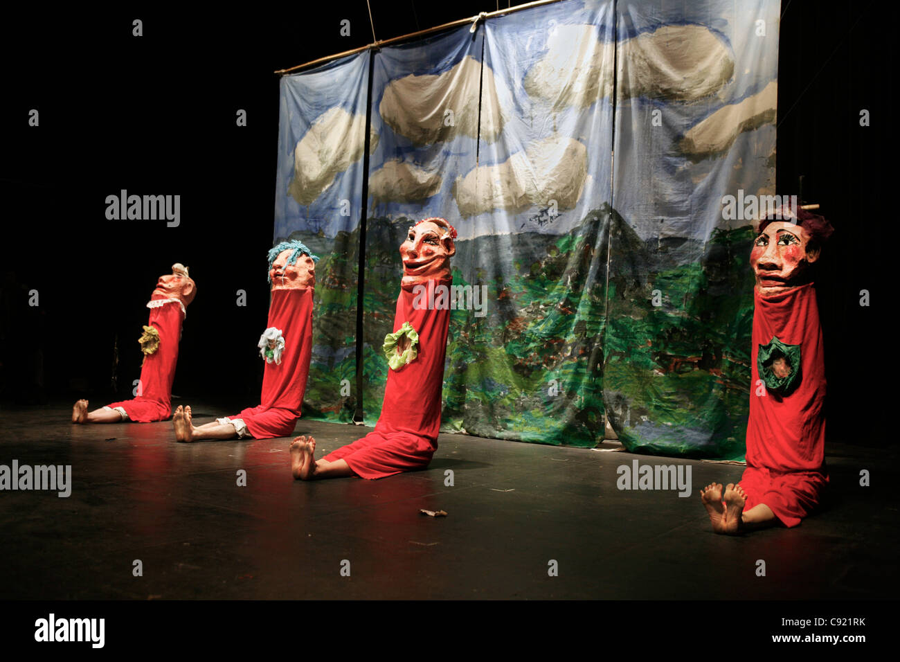 Bread & Puppet performance at Theater for the New City Stock Photo - Alamy