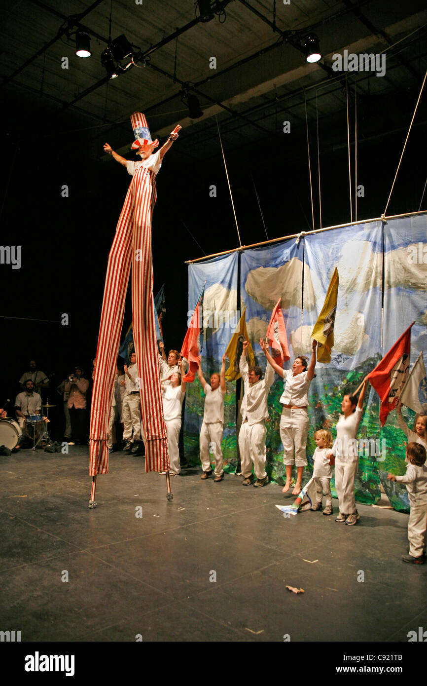 Bread & Puppet performance at Theater for the New City Stock Photo - Alamy
