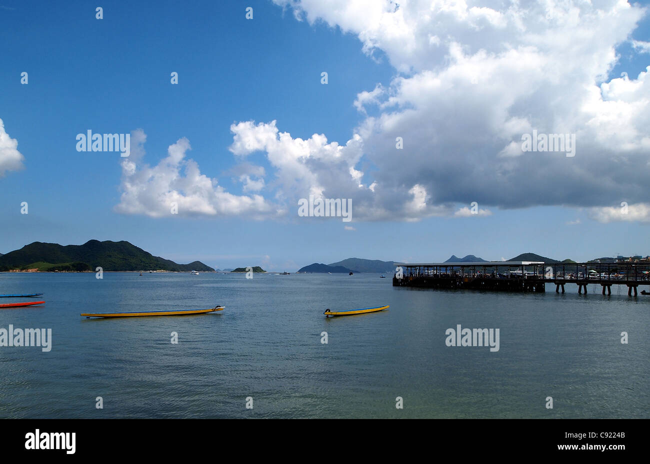 Sunshine in Sai Kung Sea Stock Photo - Alamy