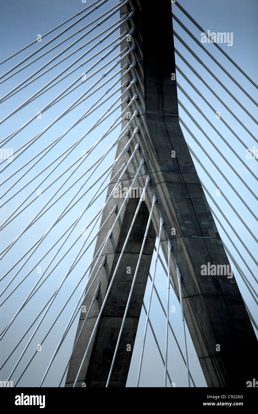 The Leonard P. Zakim Bunker Hill Memorial Bridge (or Zakim Bridge) is a ...