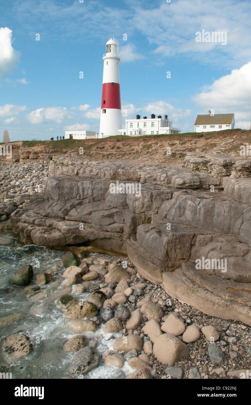The Lighthouse at Portland Bill Stock Photo - Alamy