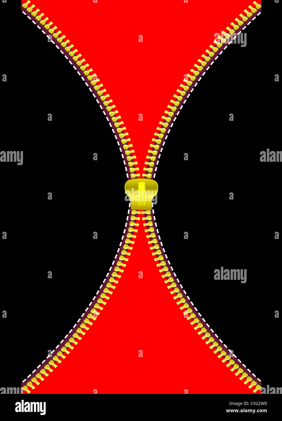 Abstract background with open zipper for design Stock Photo - Alamy