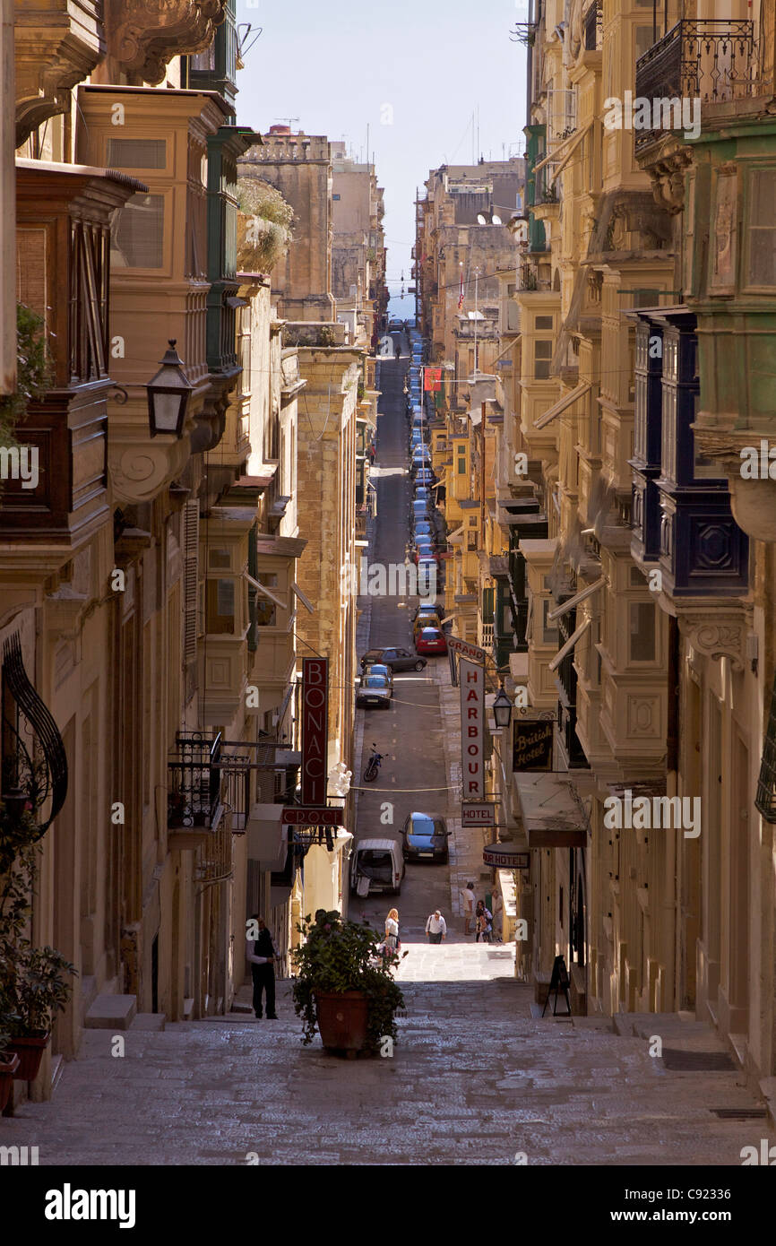 Valletta malta street ursula hi-res stock photography and images - Alamy