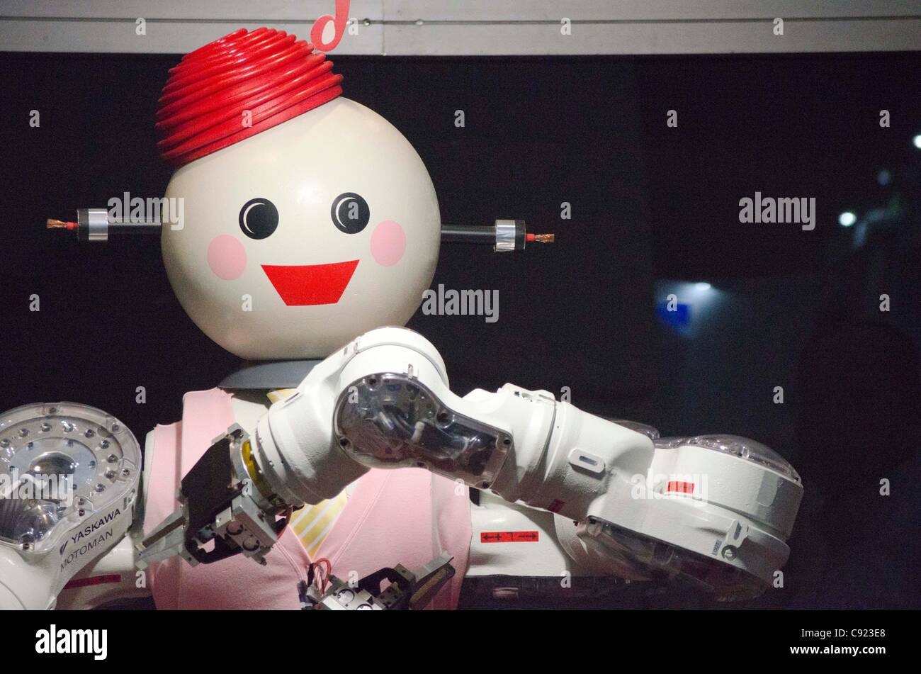 November 9th, 2011 : Tokyo, Japan. A newly invented robot is displayed ...