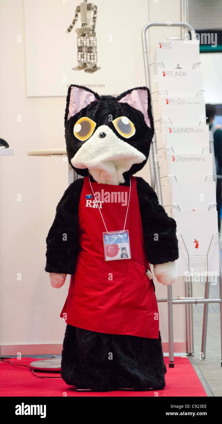 November 9th, 2011 : Tokyo, Japan. A newly invented robot is displayed ...