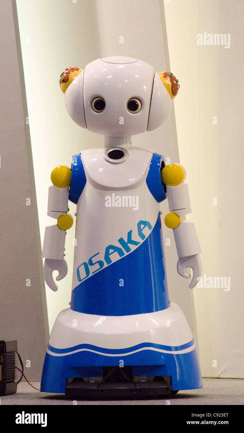 November 9th, 2011 : Tokyo, Japan. A newly invented robot is displayed ...