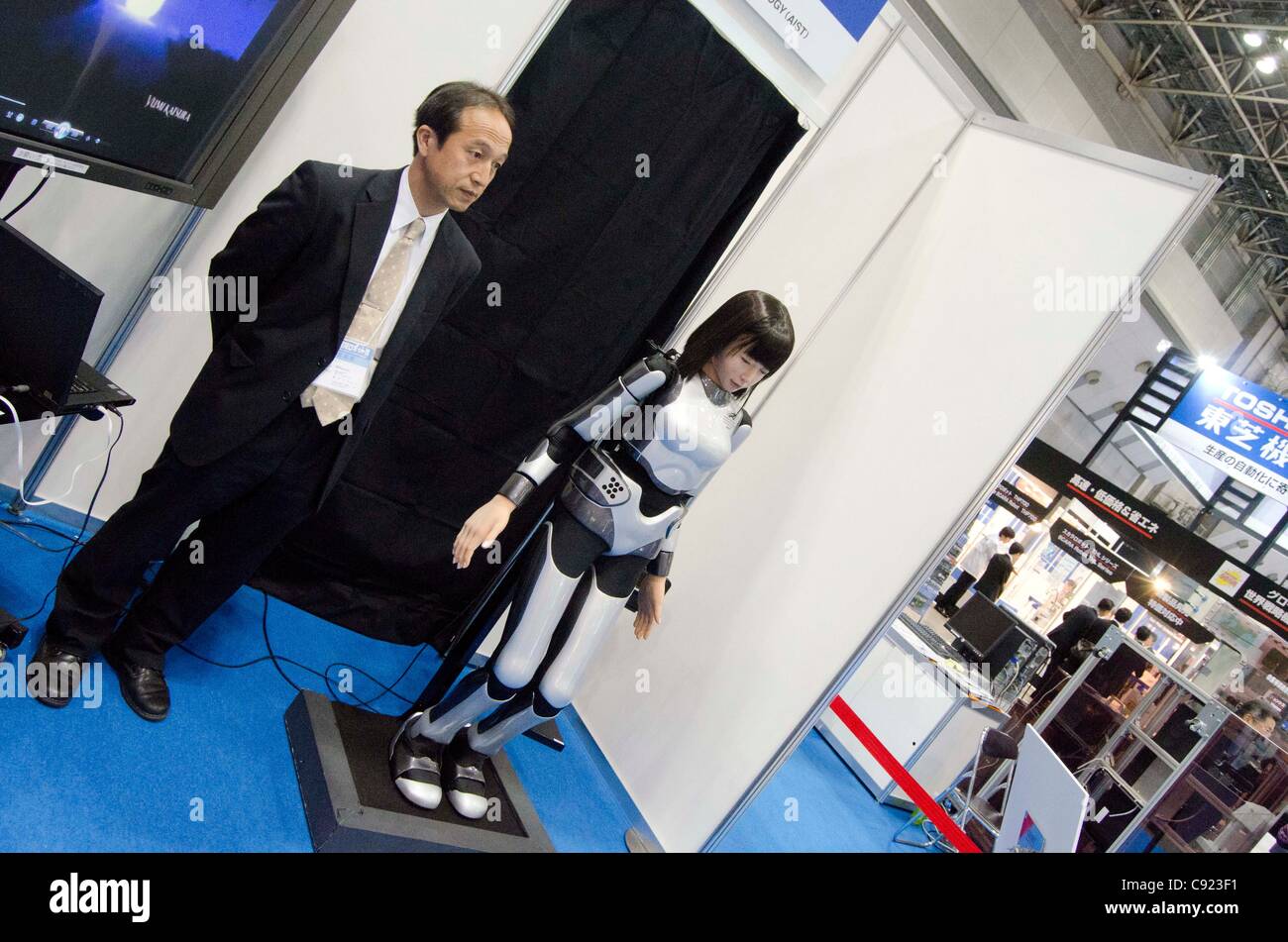 November 9th, 2011 : Tokyo, Japan. Cybernetic Human HRP-4C Miim ...