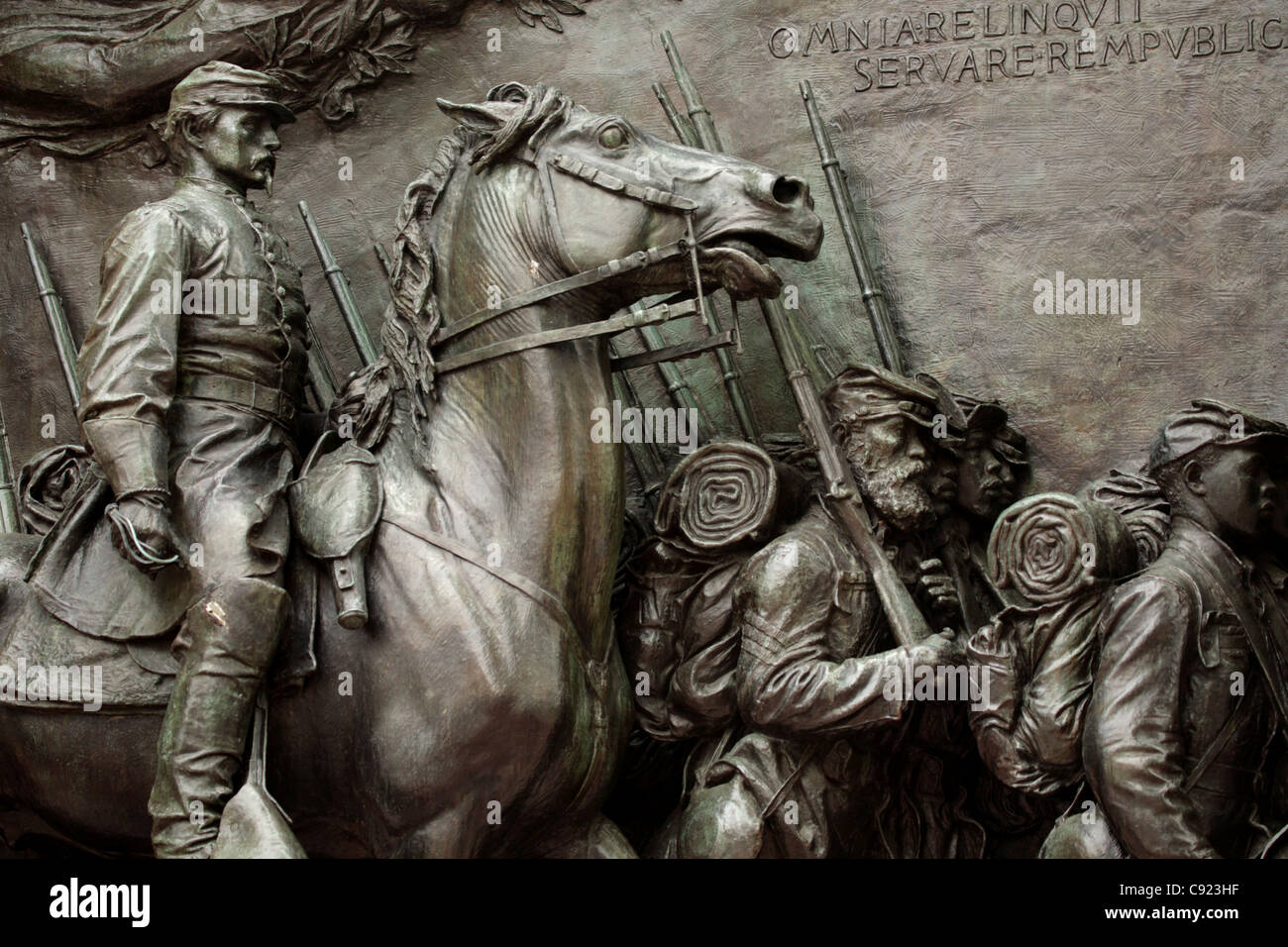 Robert gould shaw and the 54th regiment memorial hi-res stock ...