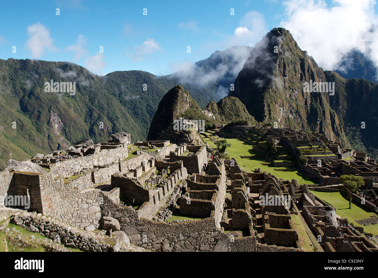 Machu Picchu is a huge Inca site in the Andes and was built on a ...