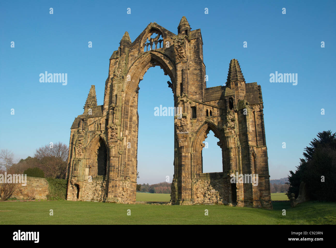 Gisborough Priory is the ruins of an Augustinian priory founded in 1119 ...