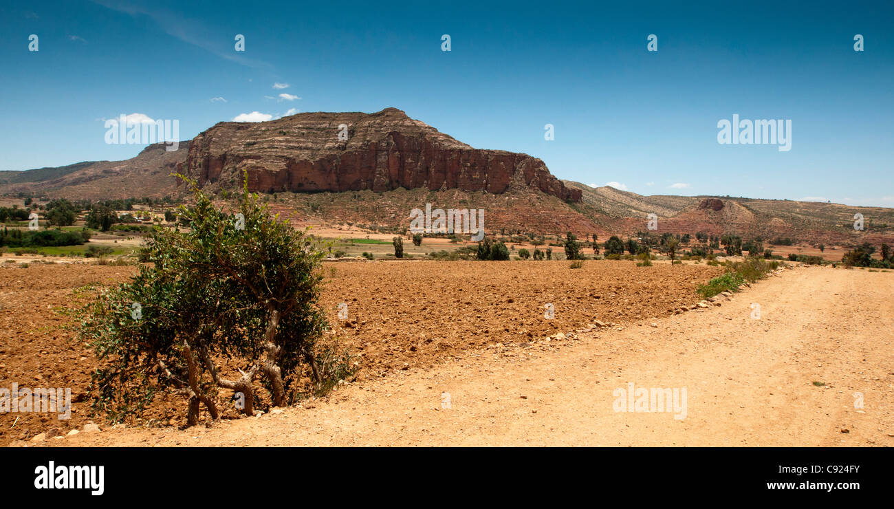 The long climb up to the rock-hewn church of Debre Tsion Abraham in the ...
