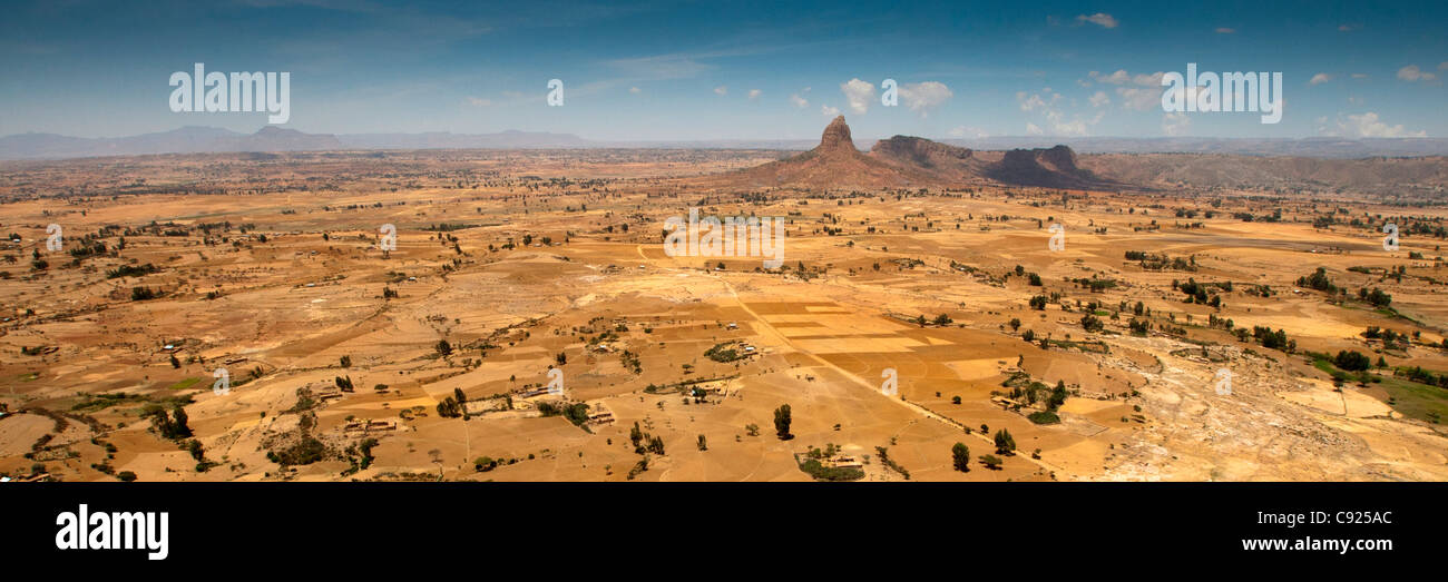 Spectacular panoramic views from the rock-hewn church of Debre Tsion ...