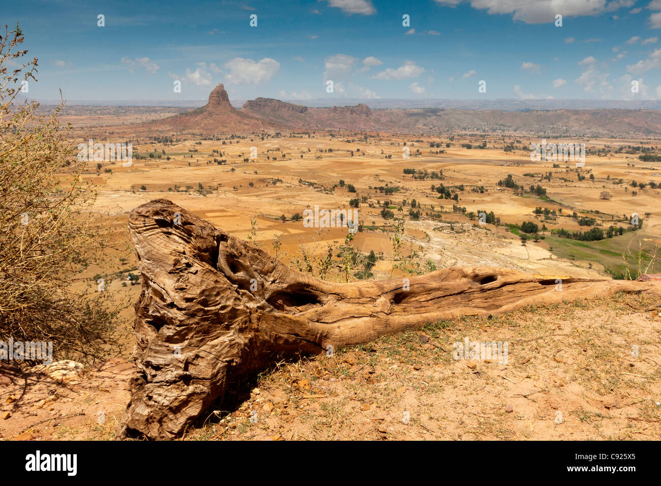 Spectacular panoramic views from the rock-hewn church of Debre Tsion ...