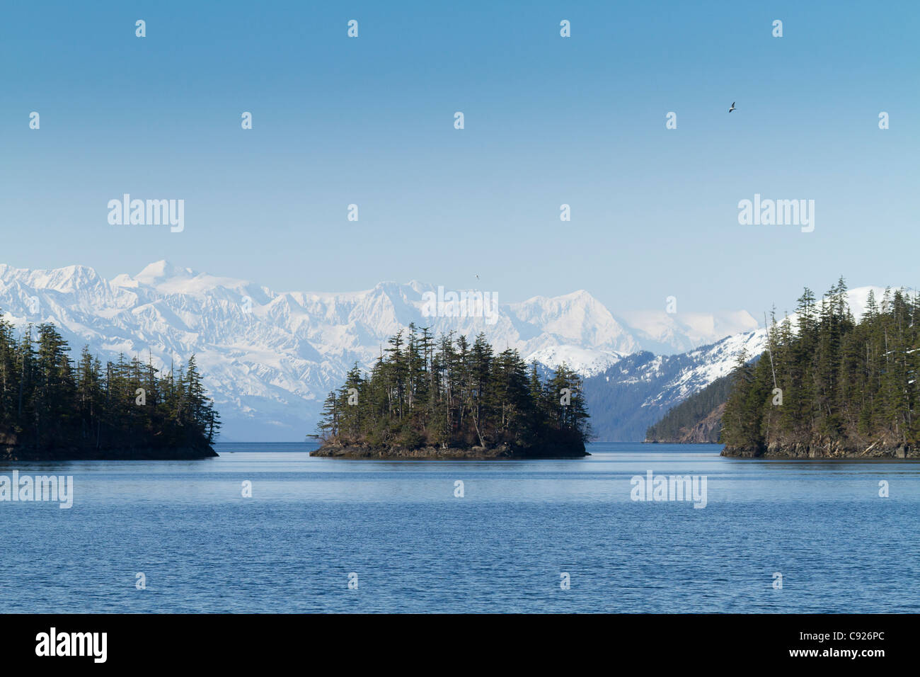 Culross Passage on a sunny day looking north with Chugach Mountains in ...
