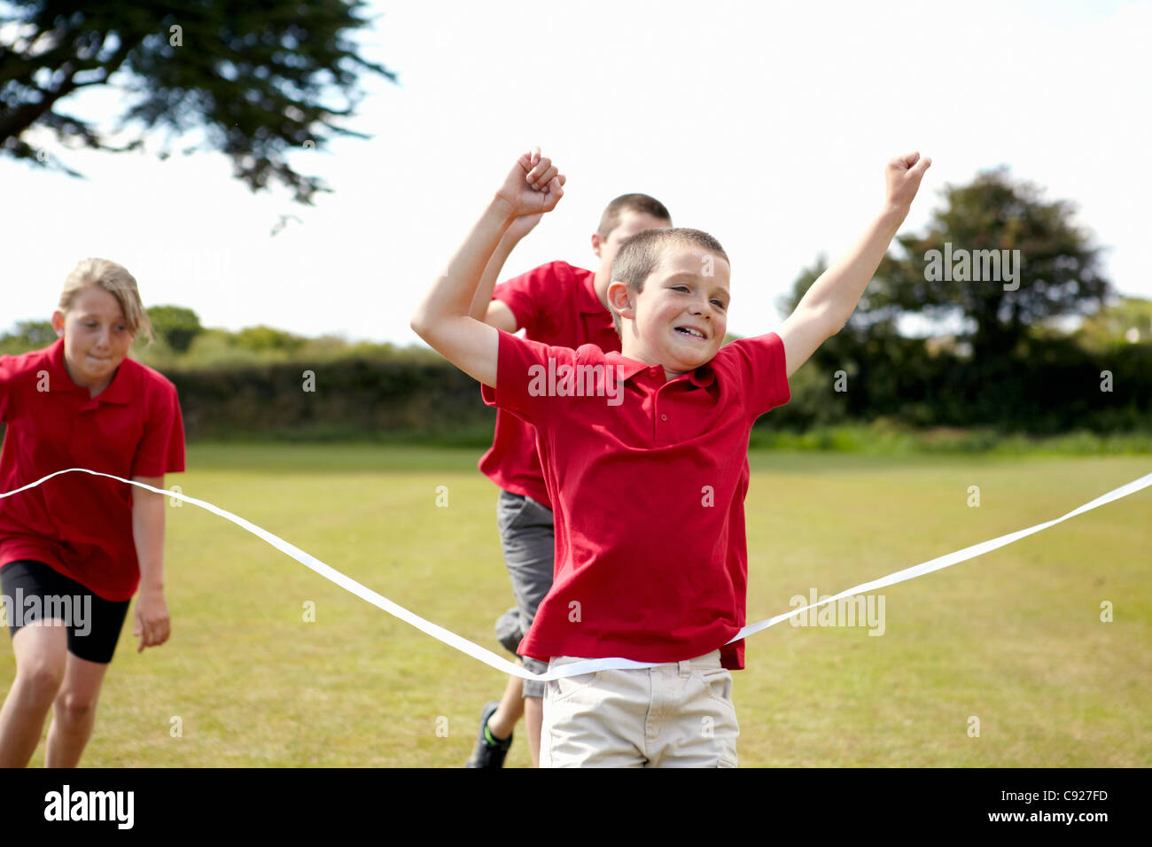 Crossing the finish line hi-res stock photography and images - Alamy