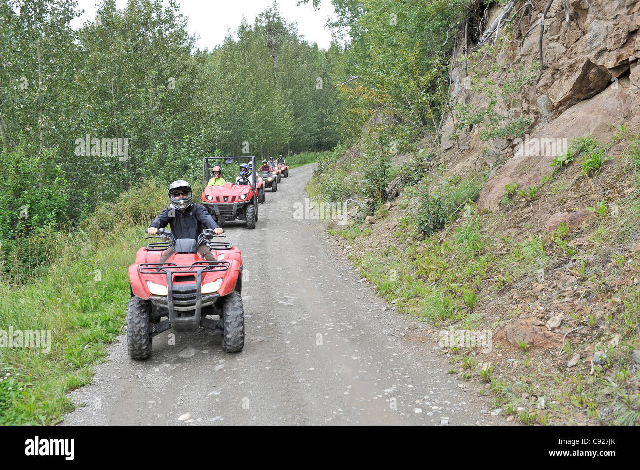ATV riders on a trail in the Matanuska Valley with Alaska Backcountry ...