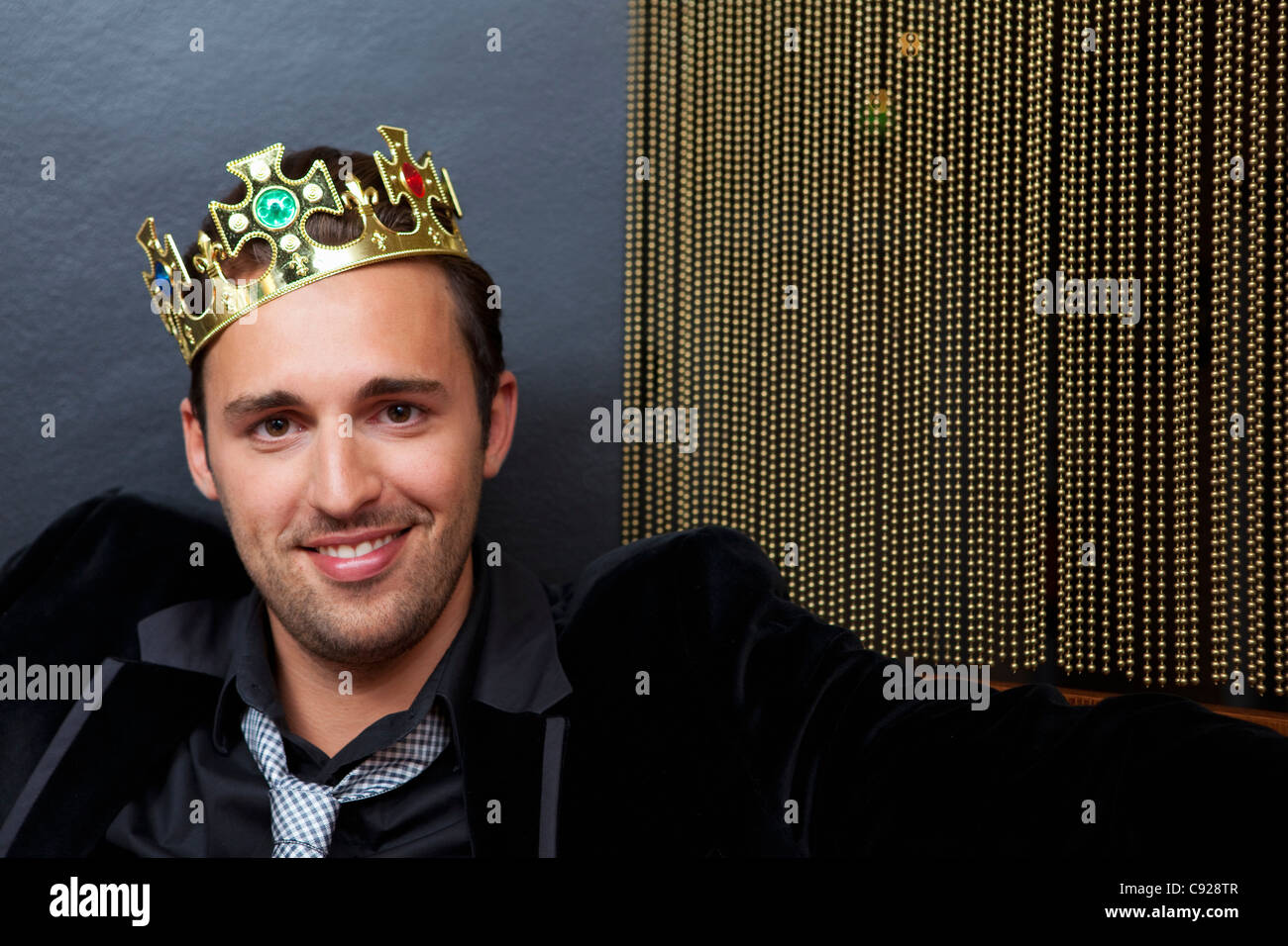 Young man head crown hi-res stock photography and images - Alamy