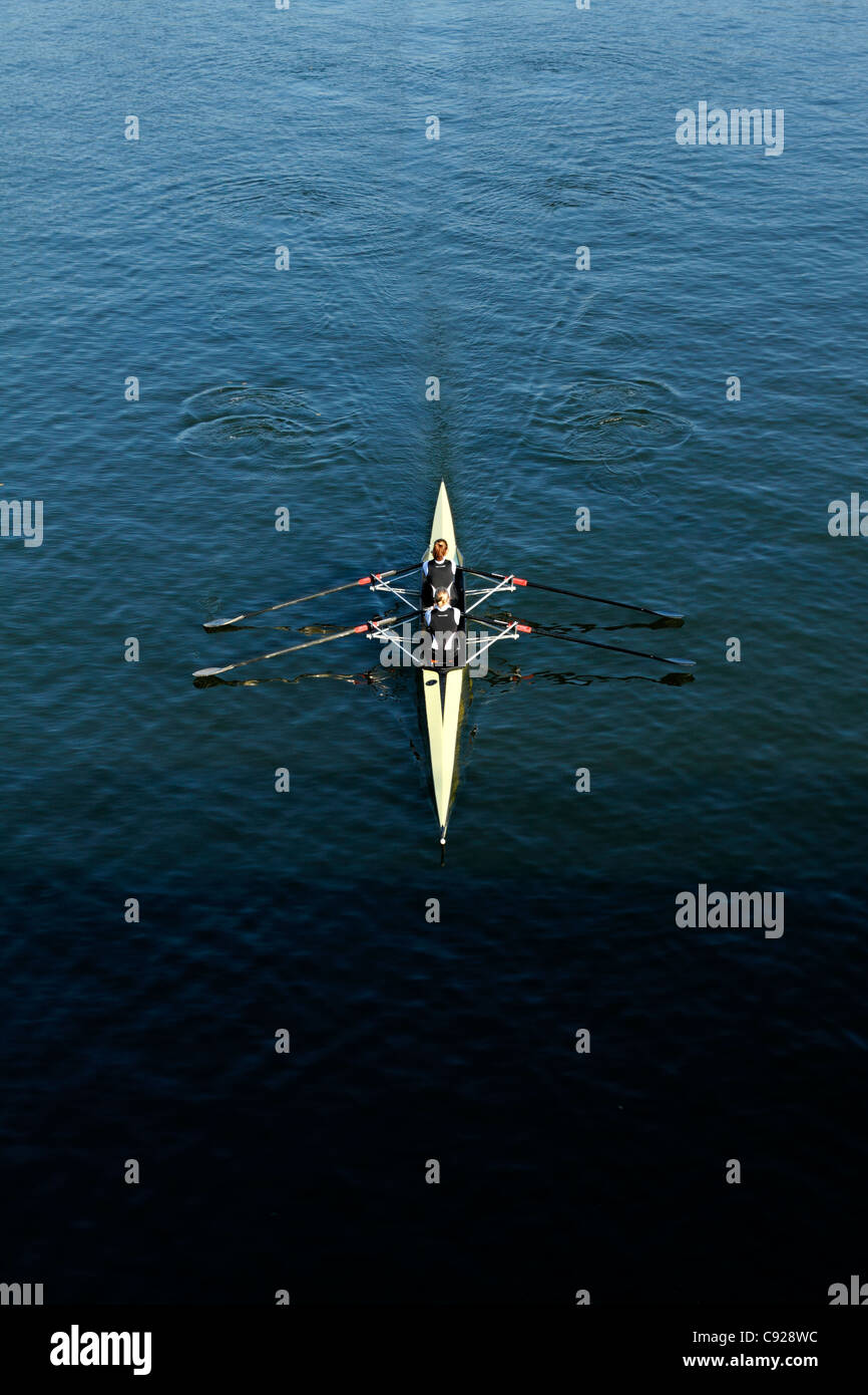 Rowing from above hi-res stock photography and images - Alamy