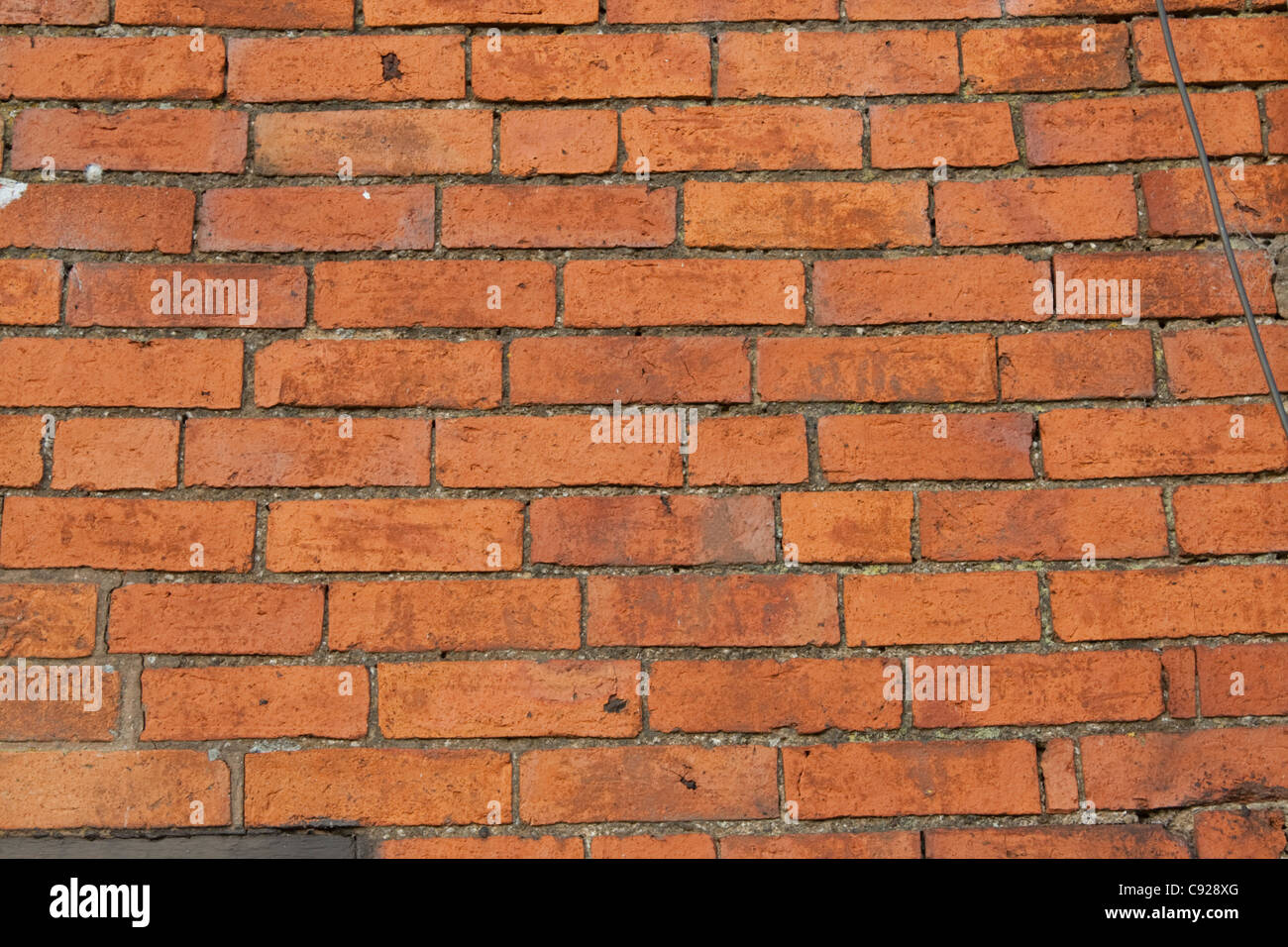 hand made red bricks in wall old farmhouse Colemans Hill Farm Mickleton ...
