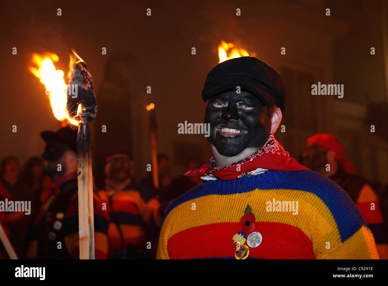 The quirky annual Lewes Bonfire Night festival held on bonfire night ...