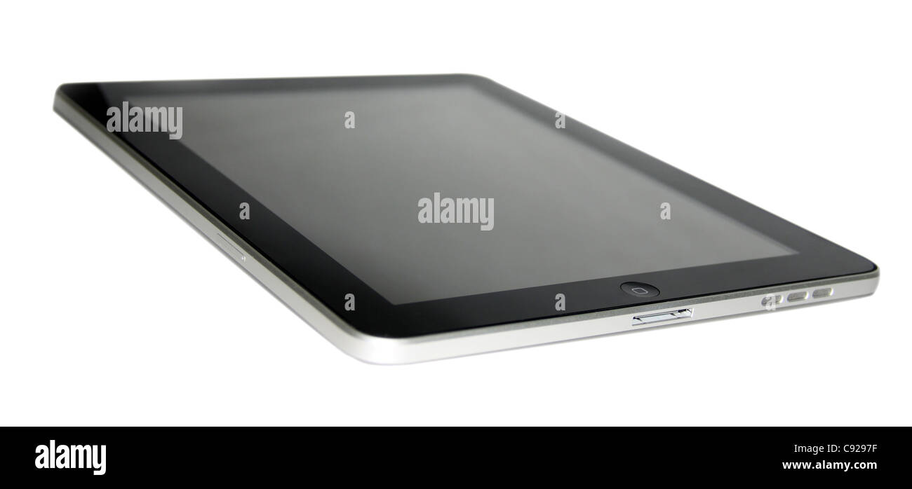 Still of a digital tablet in white background Stock Photo - Alamy