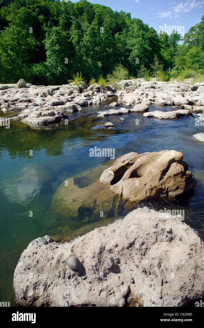 Chile, near Chillan, Salto de Laja, Laja River Stock Photo - Alamy