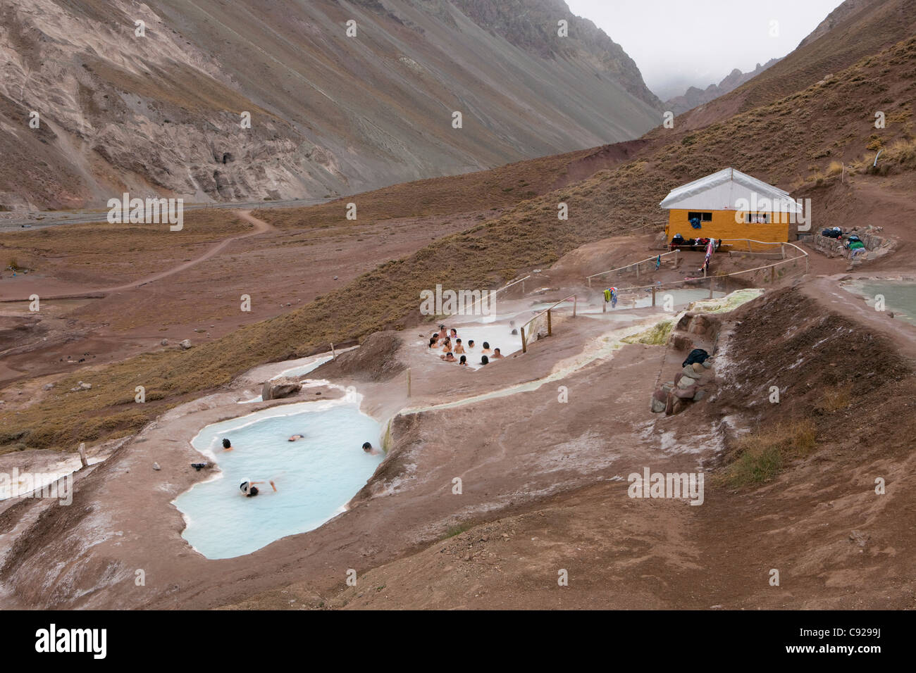 Chile, Termas Valle de Colina, thermal baths Stock Photo - Alamy