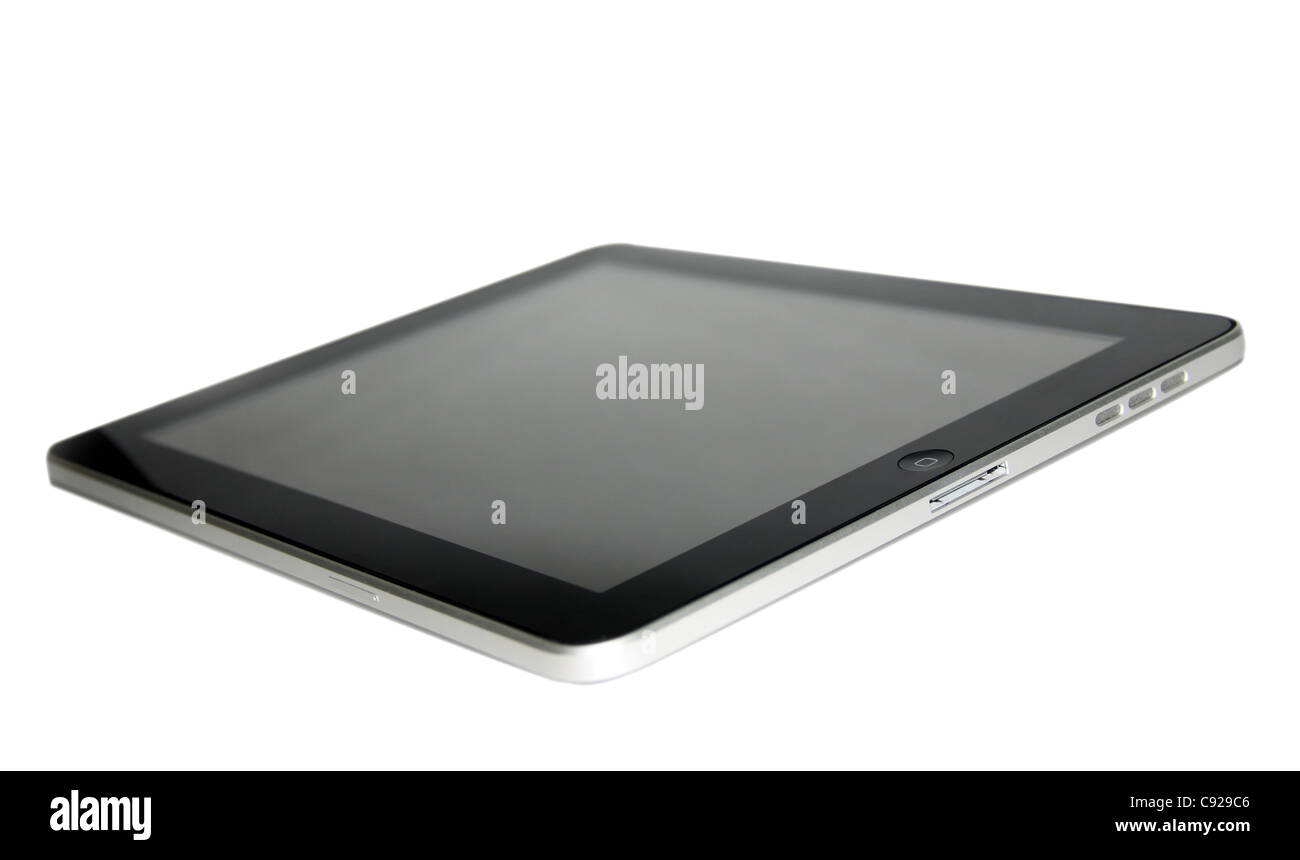 Still of a digital tablet in white background Stock Photo - Alamy
