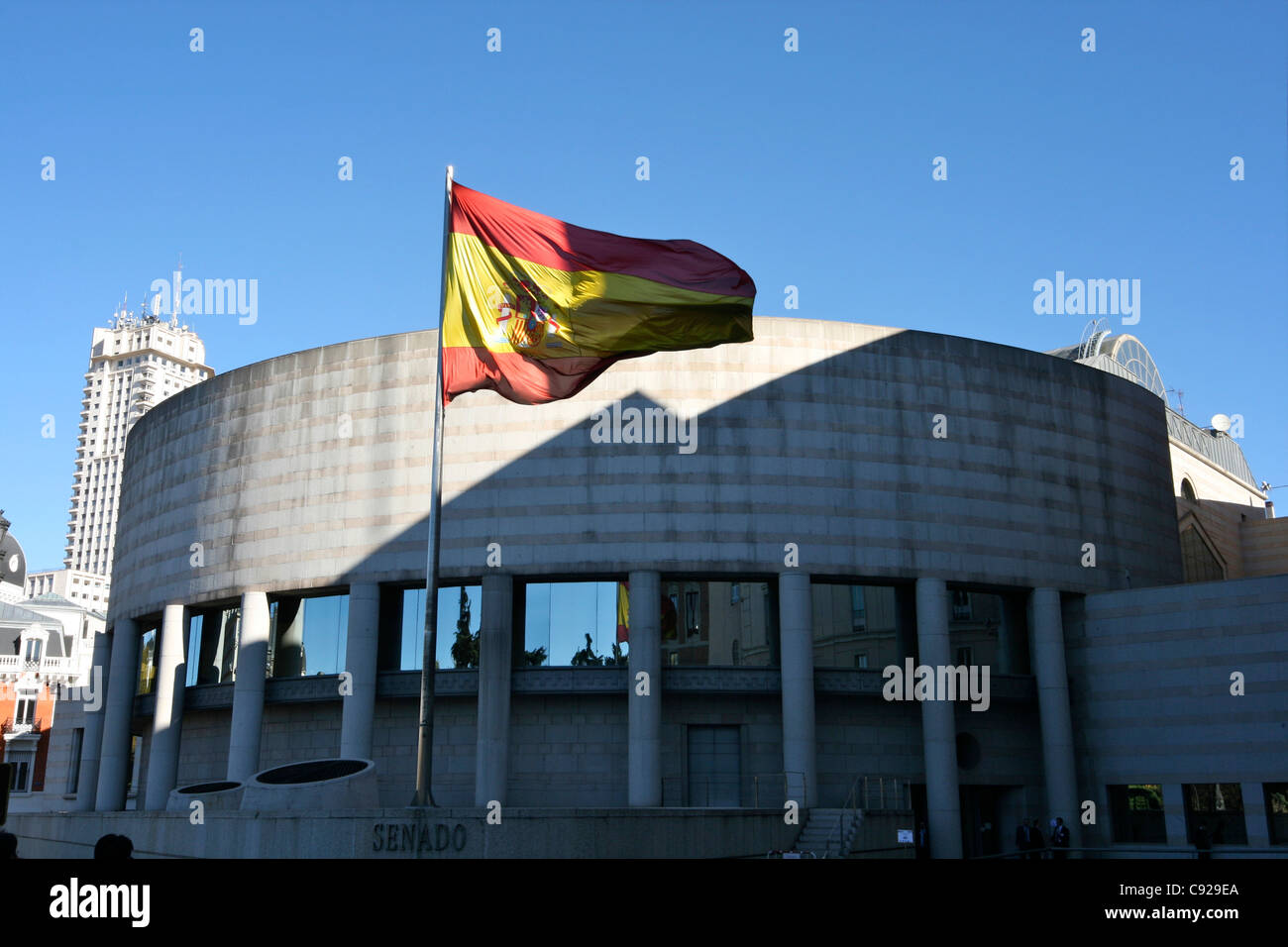 The Palacio de Senado is the headquarters of the Spanish Senate upper ...