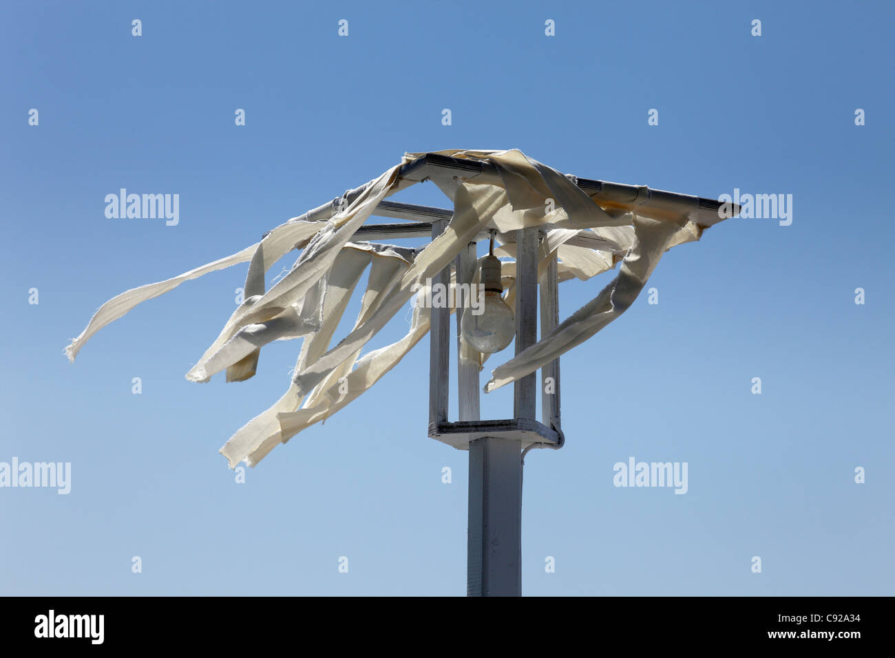 Street light. Stavromenos is the biggest of the villages in the eastern ...