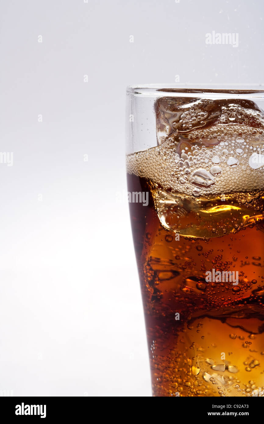 Glass of iced cola Stock Photo - Alamy