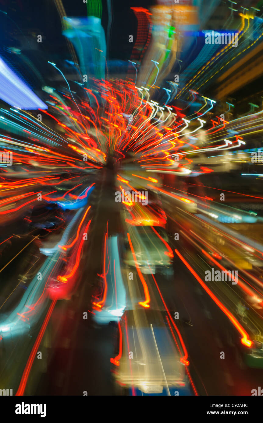 traffic lights in motion blur Stock Photo - Alamy
