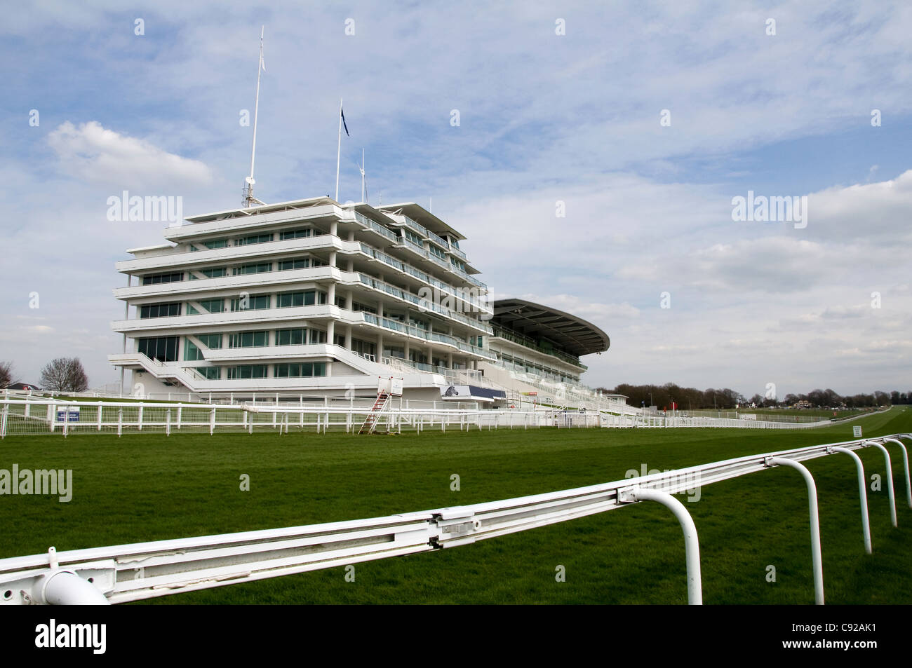 Epsom racecourse grandstand hi-res stock photography and images - Alamy