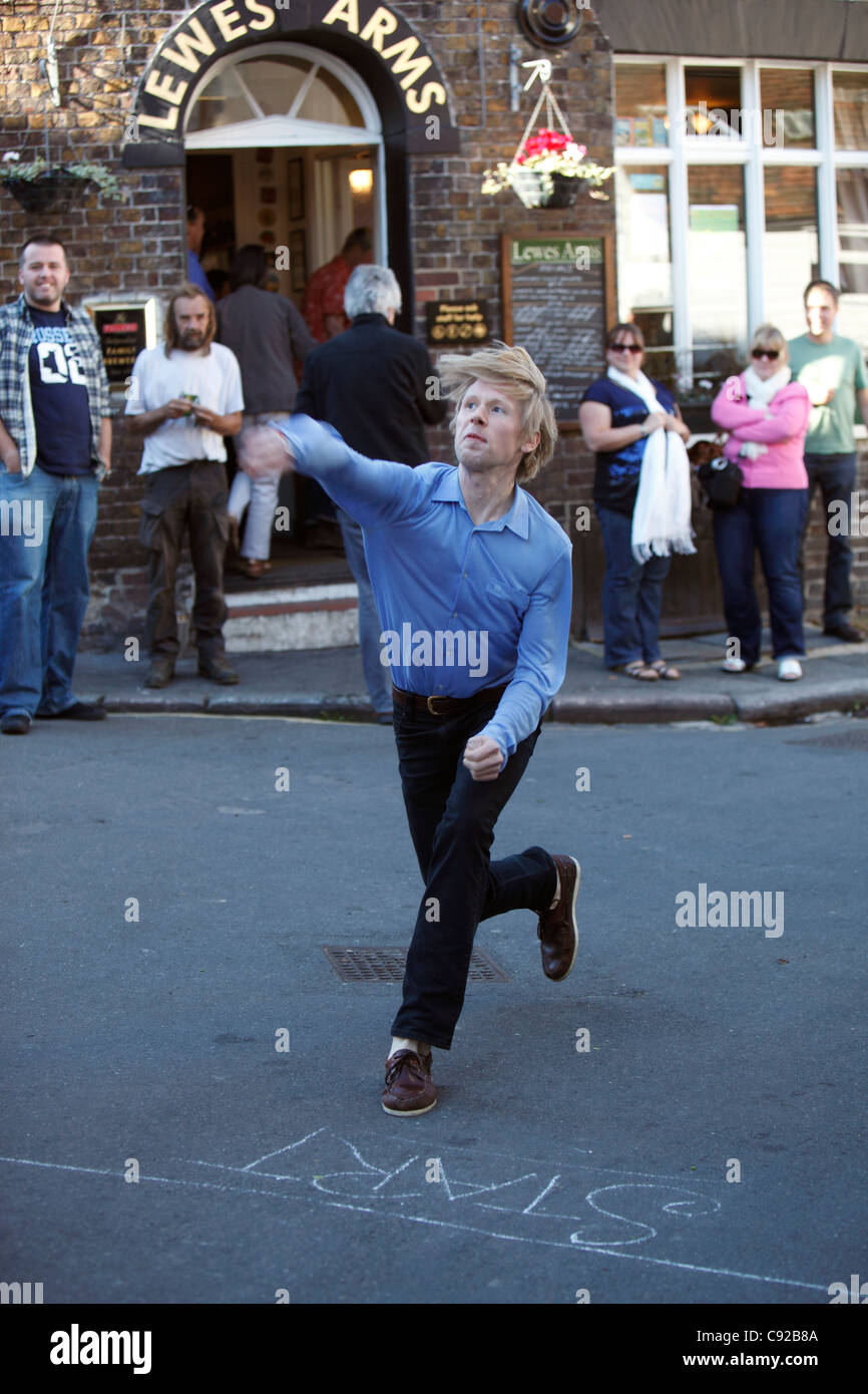 The quirky annual World Pea Throwing Championships, held at the Lewes ...
