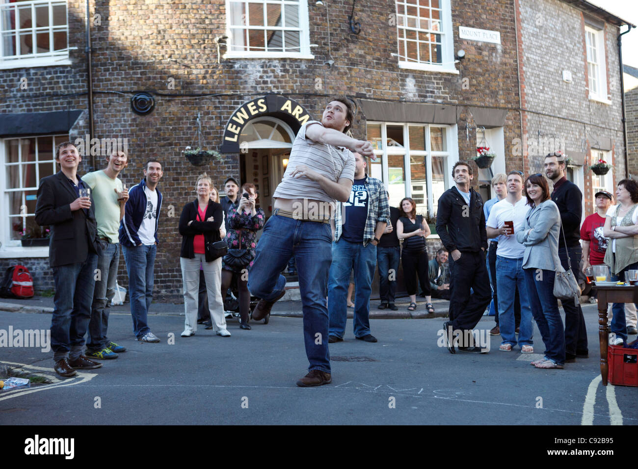 The quirky annual World Pea Throwing Championships, held at the Lewes ...