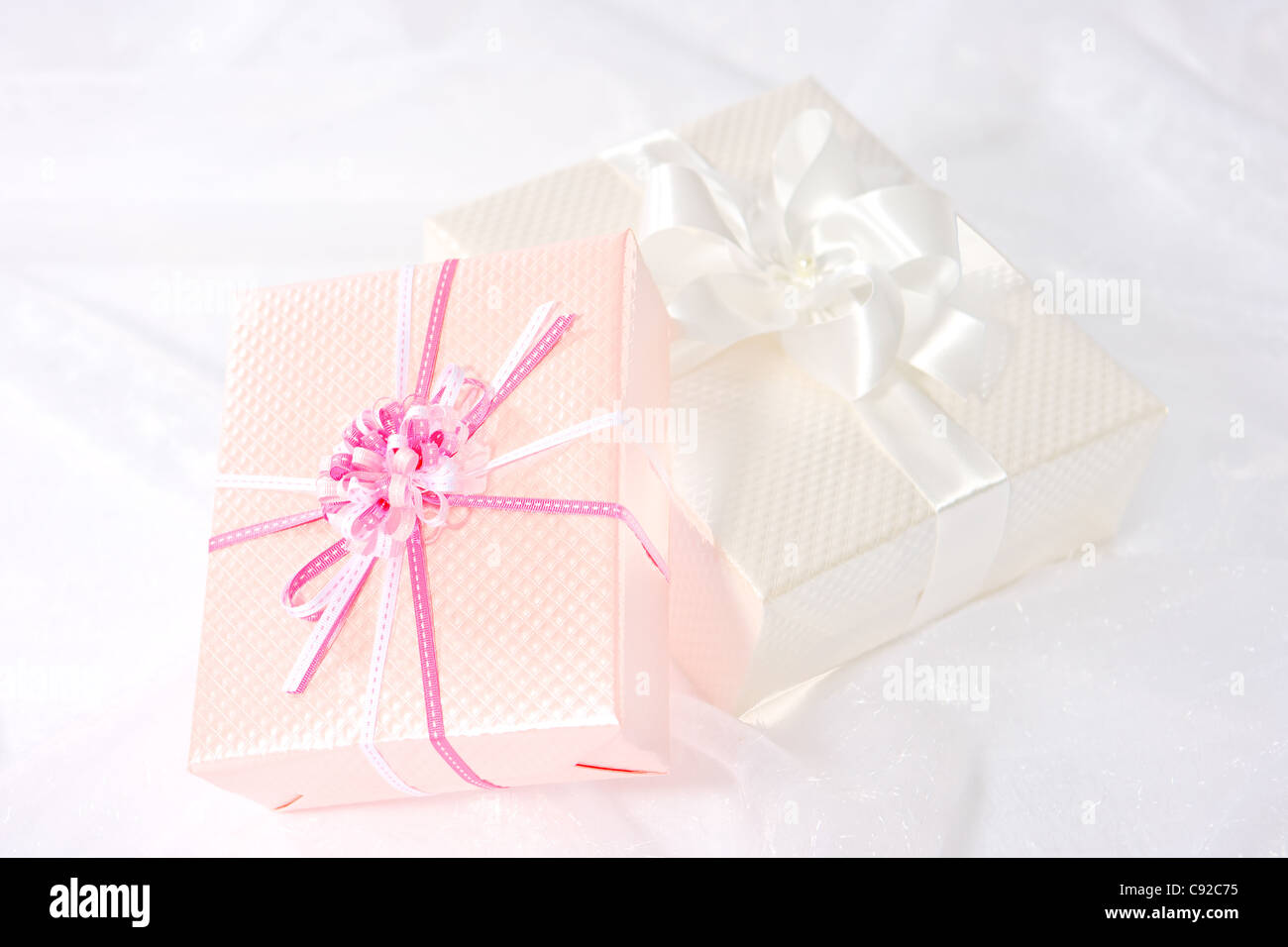 Two gift boxes Stock Photo - Alamy