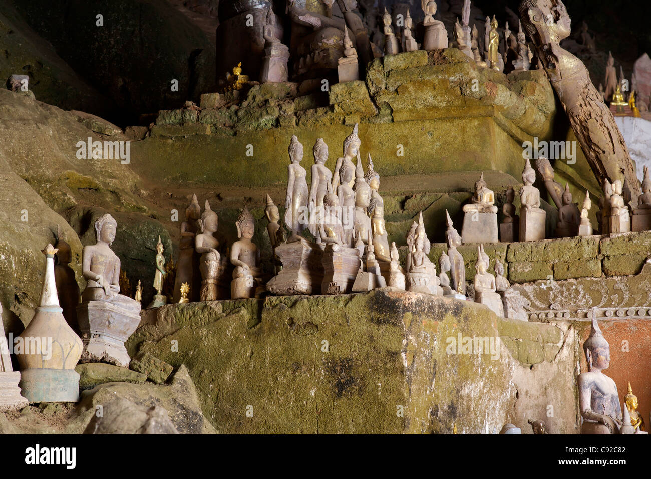 Pak Ou caves the Buddha caves are filled with thousands of Buddha ...