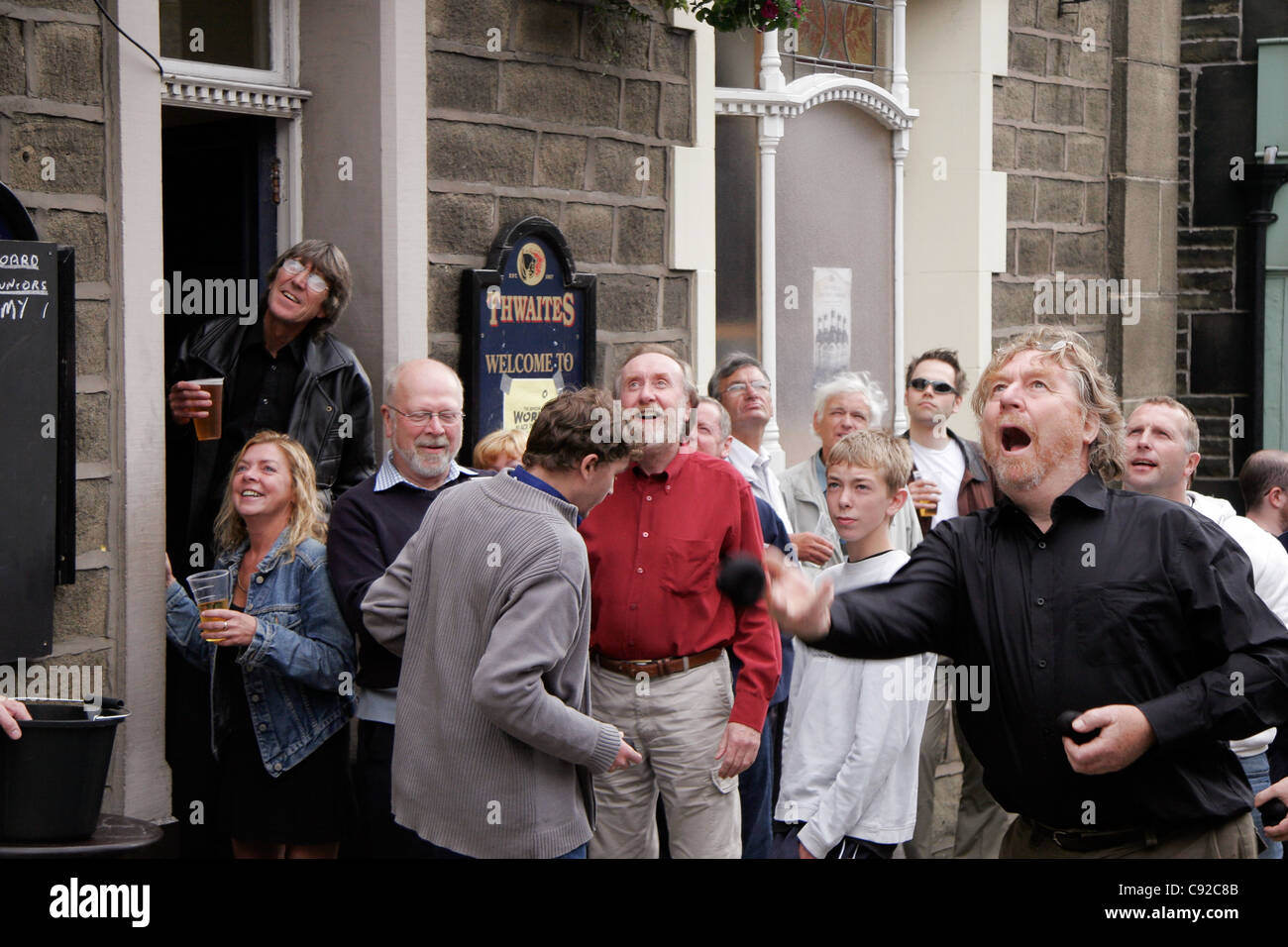 The quirky annual World Black Pudding Throwing Championships, held in ...