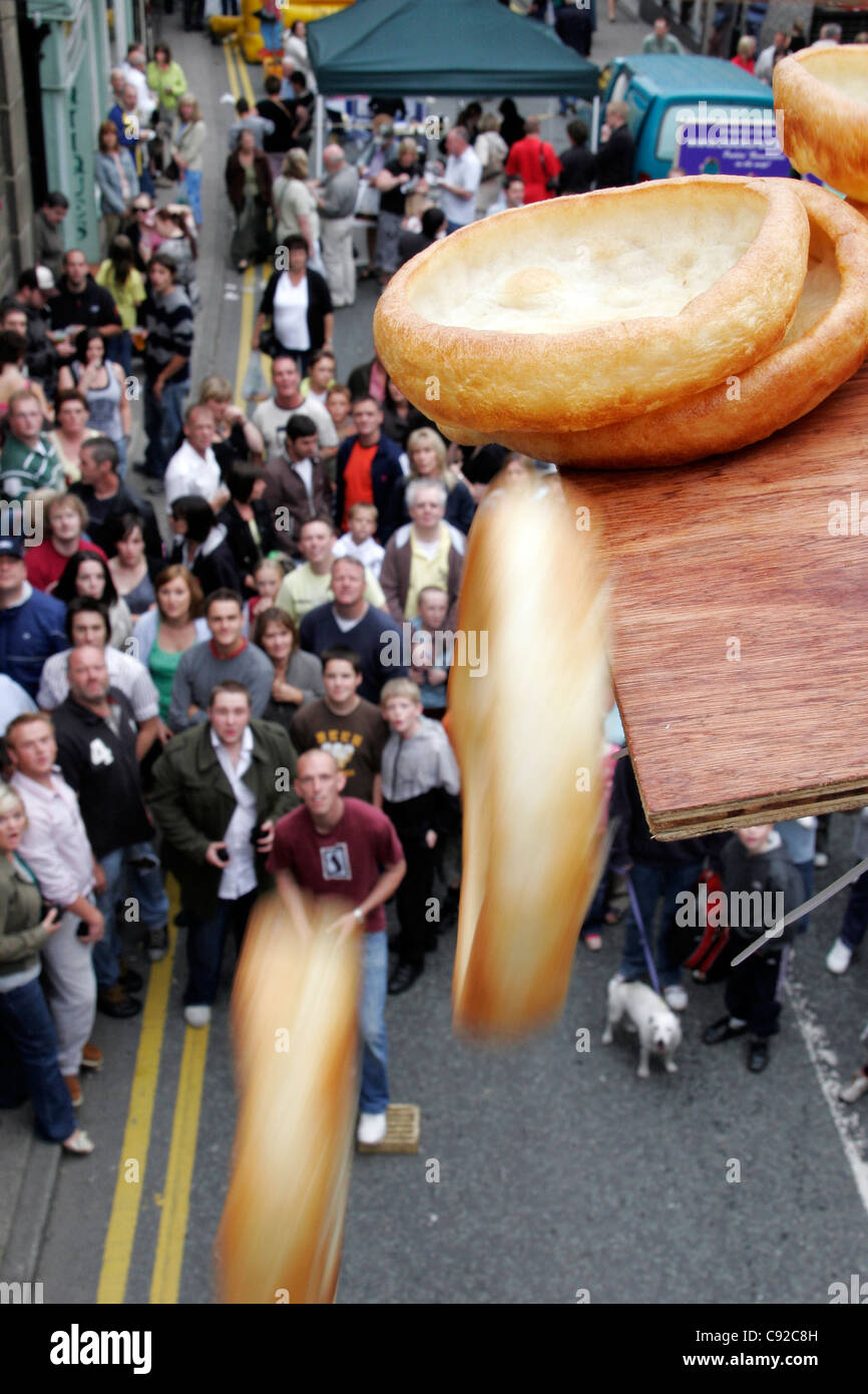 The quirky annual World Black Pudding Throwing Championships, held in ...