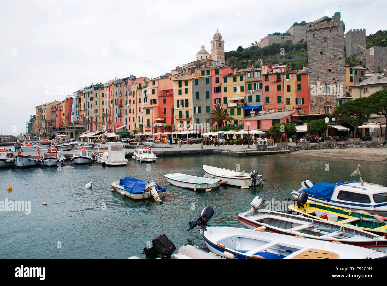Boats in harbor portovenere hi-res stock photography and images - Alamy